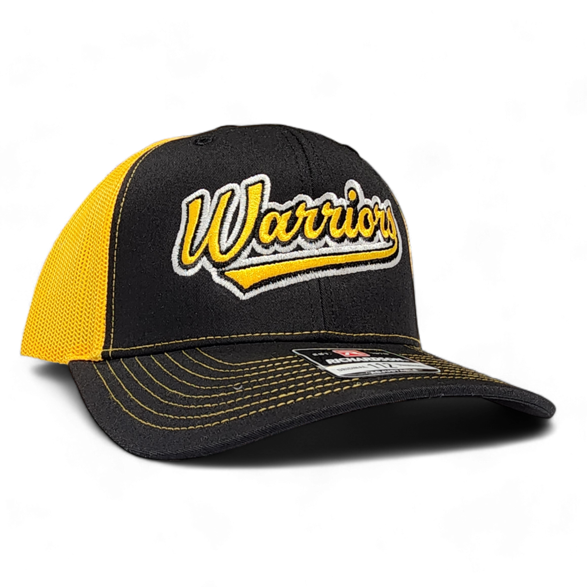 Warriors Script Mesh Snapback Trucker Cap – Pataskala Customs