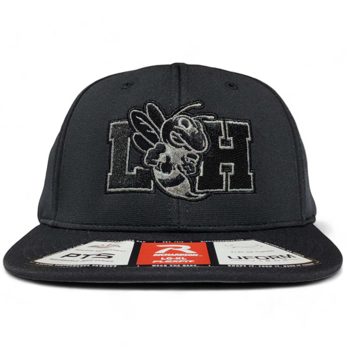 Hornets Blackout LH Richardson PTS20 Pulse FlexFit Hat – Pataskala Customs
