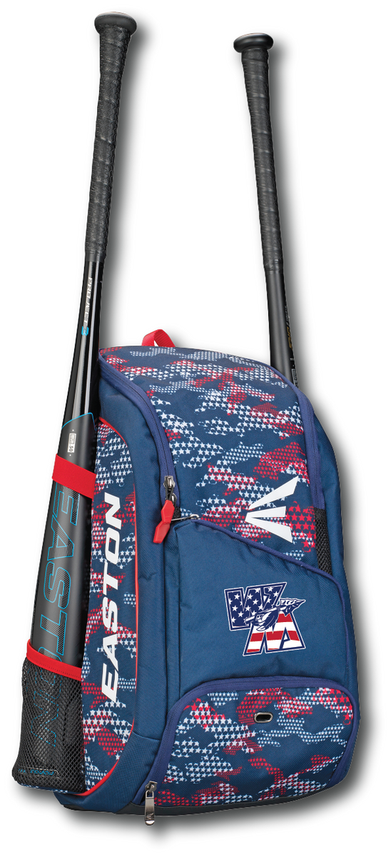 Warriors USA Flag Easton Game Ready Baseball/Softball Backpack ...